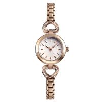 China Fine Grinding Stainless Steel Quartz Wrist Watch Diamond Encrusted Dial for sale