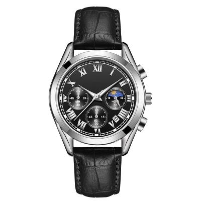 China Mineral Crystal Buckle Quartz Battery Wristwatches 30m Water Resistance 12mm for sale