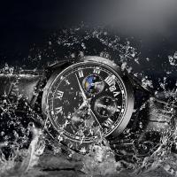China Mineral Crystal Buckle Quartz Battery Wristwatches 30m Water Resistance 12mm for sale