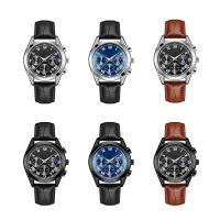China Mineral Crystal Buckle Quartz Battery Wristwatches 30m Water Resistance 12mm for sale