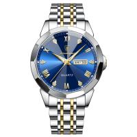 China Silvery Quartz Wristwatch Water Resistance 3ATM Time Display Function Available for sale