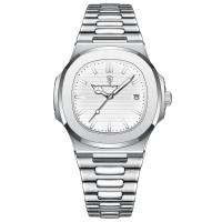 China Band Width 20mm Stainless Steel Quartz Wrist Watch Time Display Option Weighs 135g for sale