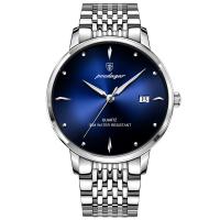 China 135g Weight Stainless Steel Quartz Wrist Watch with Pointer Display for sale