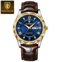China 38mm Quartz Battery Wristwatches With Customized Dial Color And Mineral Crystal for sale