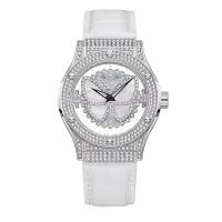 China Black Band Quartz Battery Wristwatch featuring Stainless Steel Bezel for sale