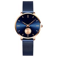 China OEM Simple Wrist Watches For Ladies 2needle 33mm Diameter Zinc Alloy Case for sale