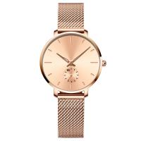 China OEM Simple Wrist Watches For Ladies 2needle 33mm Diameter Zinc Alloy Case for sale