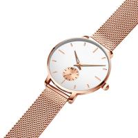 China OEM Simple Wrist Watches For Ladies 2needle 33mm Diameter Zinc Alloy Case for sale