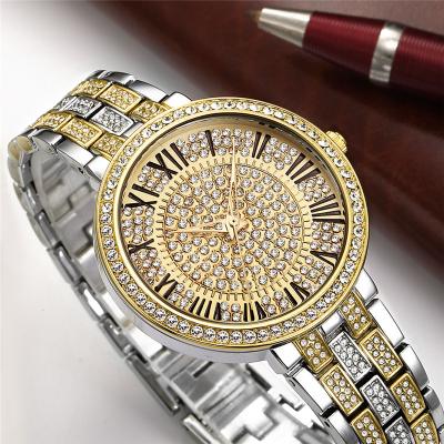 China 10bar Waterproof Silver Diamond Watch Womens , PC21 White Gold Diamond Watch for sale