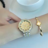 China 10bar Waterproof Silver Diamond Watch Womens , PC21 White Gold Diamond Watch for sale