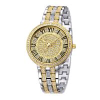 China 10bar Waterproof Silver Diamond Watch Womens , PC21 White Gold Diamond Watch for sale
