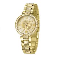 China 10bar Waterproof Silver Diamond Watch Womens , PC21 White Gold Diamond Watch for sale