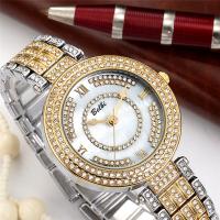 China 10bar Waterproof Silver Diamond Watch Womens , PC21 White Gold Diamond Watch for sale