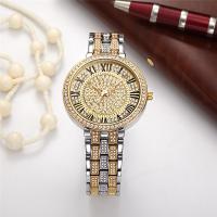 China 10bar Waterproof Silver Diamond Watch Womens , PC21 White Gold Diamond Watch for sale
