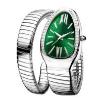 China Serpentine Female Chain Wrist Watches , ODM Quartz Movt Genuine Diamond Watch for sale