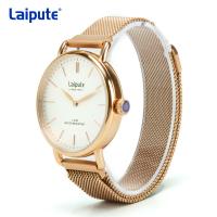 China Rose Gold Stainless Steel Quartz Wrist Watch Laipute Opaque for sale