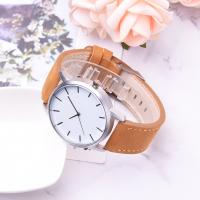 China Personalized Watches For Men leather Band 52g Weight Round Crown type for sale