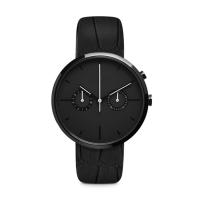 China chronograph Matte Black Wrist Watch ROHS Approved 5atm Waterproof for sale