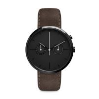 China chronograph Matte Black Wrist Watch ROHS Approved 5atm Waterproof for sale