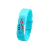 China Unisex Analog Digital Sports Watch Silicone Strap ODM Digital Wristband Watch for sale