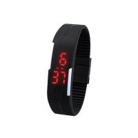 China Unisex Analog Digital Sports Watch Silicone Strap ODM Digital Wristband Watch for sale