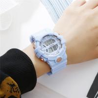 China 25.5cm Silicone Led Digital Sports Electronic Wristwatch OEM Available for sale