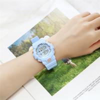 China 25.5cm Silicone Led Digital Sports Electronic Wristwatch OEM Available for sale