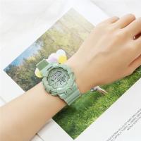 China 25.5cm Silicone Led Digital Sports Electronic Wristwatch OEM Available for sale
