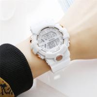 China 25.5cm Silicone Led Digital Sports Electronic Wristwatch OEM Available for sale