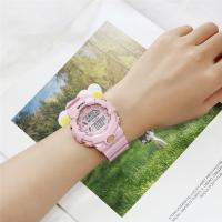 China 25.5cm Silicone Led Digital Sports Electronic Wristwatch OEM Available for sale