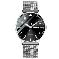 China Bilayer Multifunction Watch Stainless Steel Back Bracelet Watch 6mm Thickness for sale