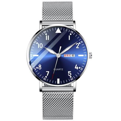 China Bilayer Multifunction Watch Stainless Steel Back Bracelet Watch 6mm Thickness for sale
