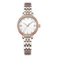 China Blue Sandstone Women Quartz Wrist Watch 11mm Thickness 3ATM Antiwater for sale