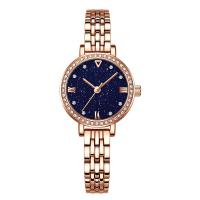 China Blue Sandstone Women Quartz Wrist Watch 11mm Thickness 3ATM Antiwater for sale
