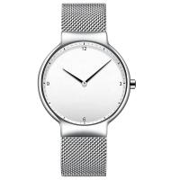 China Black Dial Black Stainless Steel Strap Watch , Stainless Steel Back Quartz Watch for sale