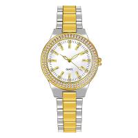China IPG Electroplating Quartz Movt Genuine Diamond Watch 8mm Dial Thickness for sale