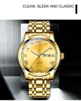 China Luxury Quartz Movement Stainless Steel Watch OEM Available 118g for sale
