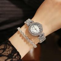 China 28mm Women Quartz Wrist Watch SL68 Movement Water Flashing Plating for sale