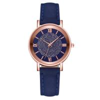 China 3BAR Waterproof Women Quartz Wrist Watch , 230mm Leather Band Quartz Watch for sale