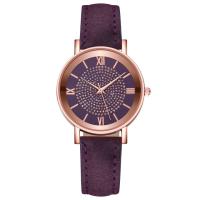 China 3BAR Waterproof Women Quartz Wrist Watch , 230mm Leather Band Quartz Watch for sale