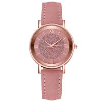China 3BAR Waterproof Women Quartz Wrist Watch , 230mm Leather Band Quartz Watch for sale
