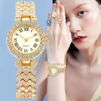 China 100g Women Quartz Wrist Watch , OEM Diamond Bracelet Watch For Ladies for sale