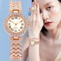 China 100g Women Quartz Wrist Watch , OEM Diamond Bracelet Watch For Ladies for sale