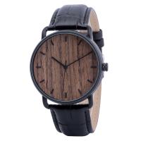 China Wooden Band Quartz Battery Wristwatches Harlex Mirror Material 113g for sale