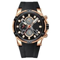 China Chronograph Alloy Quartz Wrist Watch 47mm Dial Diameter Multifunctional for sale
