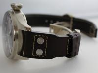 China Big Pilot 316L stainless steel men watch 10Bar Waterproof 15mm thickness for sale