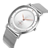 China Steel Mens Mesh Strap Watches 3BAR Waterproof 8mm Thickness for sale