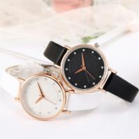 China Simple Genuine Diamond Quartz Watch Antiscratch With 12mm Width Strap for sale