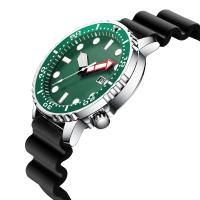 China Fashion Casual Men Sports Quartz Watch Water Ghost Watches Green Color for sale