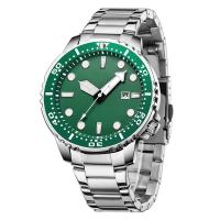 China Fashion Casual Men Sports Quartz Watch Water Ghost Watches Green Color for sale